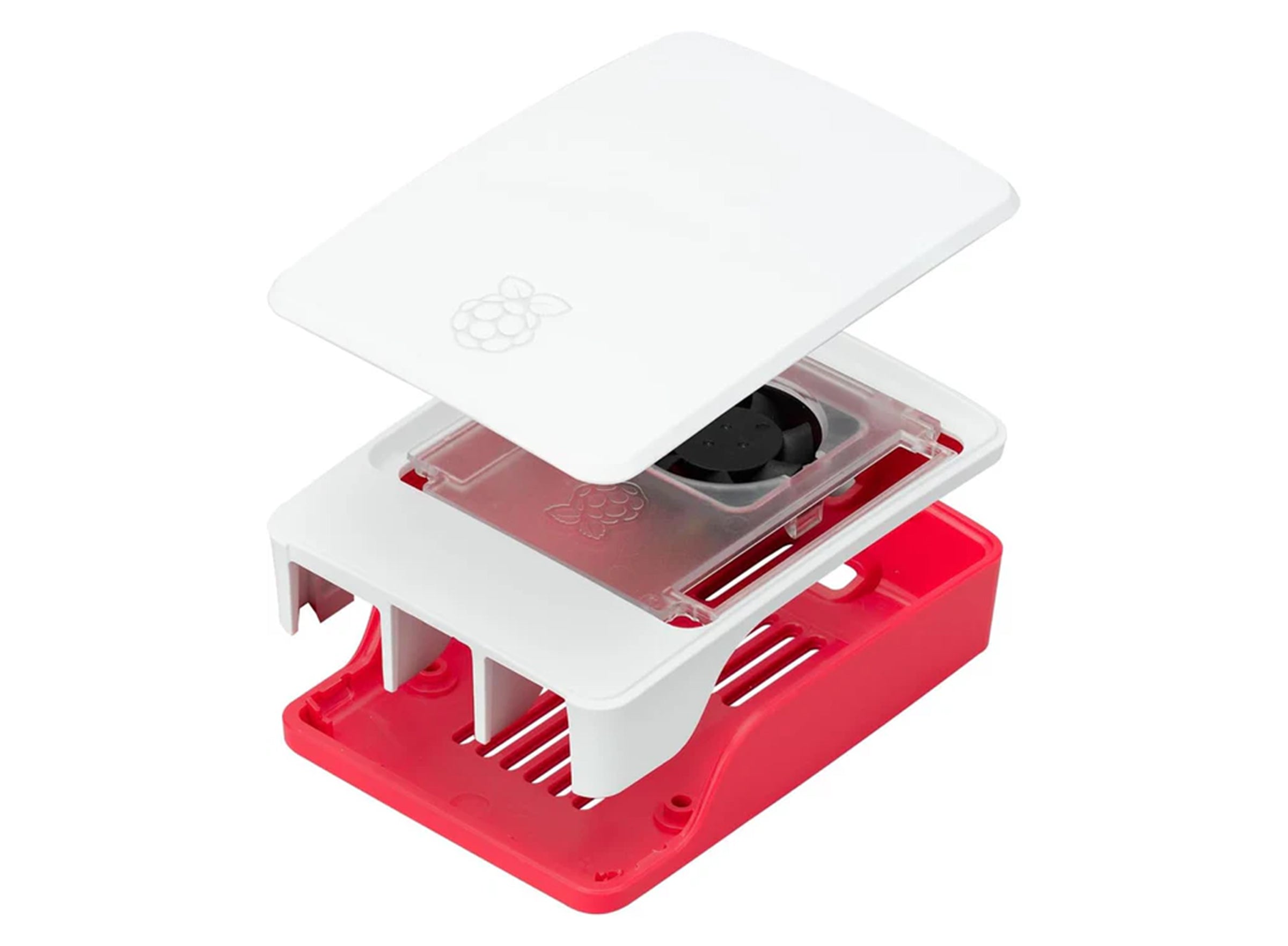 Official Raspberry Pi 5 Red White Case Active Cooling Pwm Fan