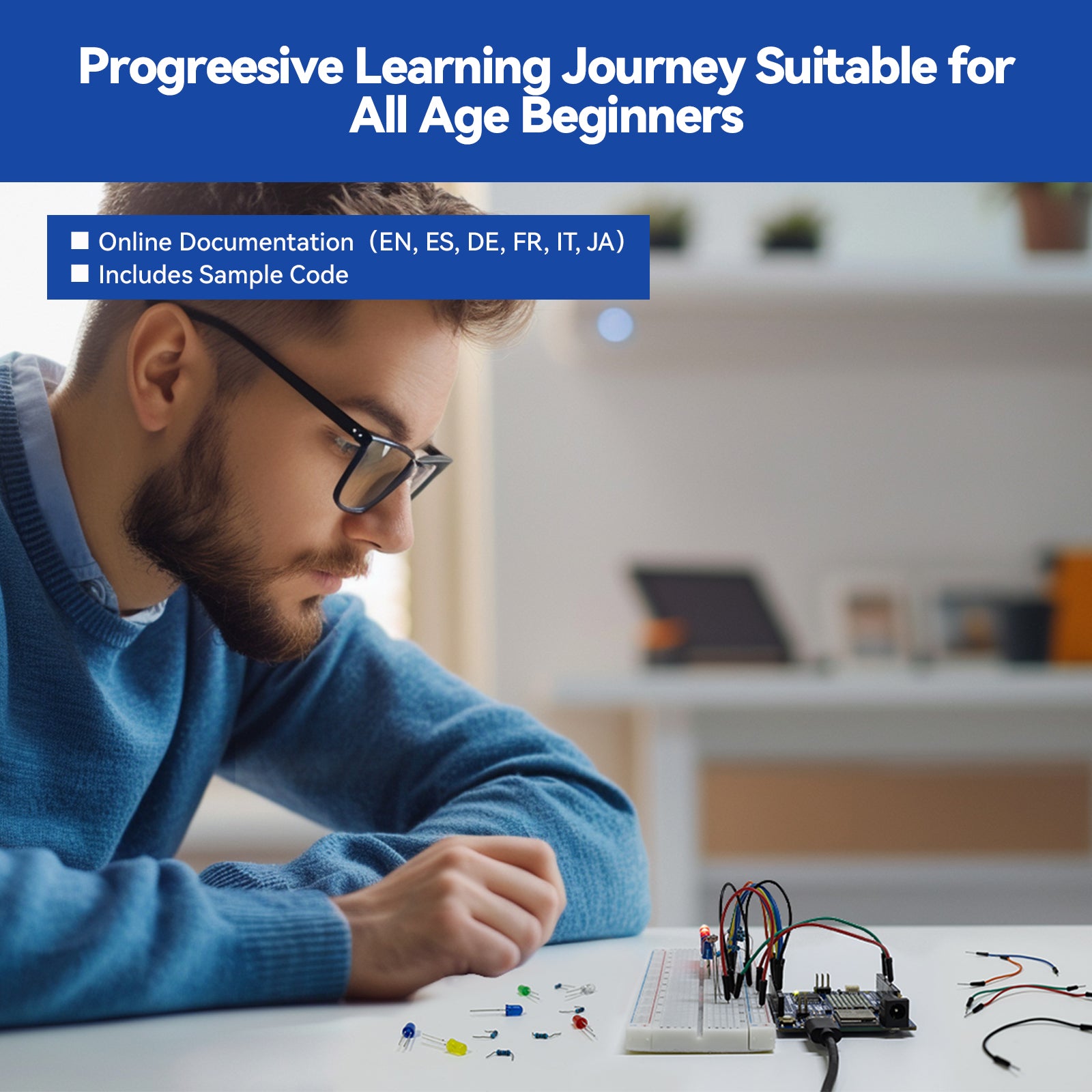 SunFounder Elite Explorer Kit with Original Arduino Uno R4 WiFi, RoHS ...