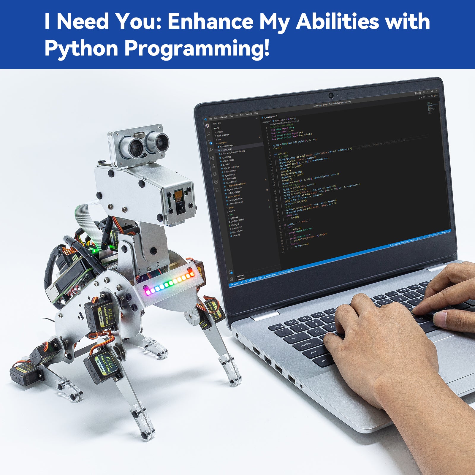 SunFounder PiDog Robot Dog Kit for Raspberry Pi