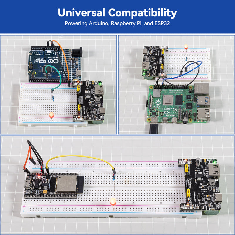 SunFounder BreadVolt Breadboard Power Supply Module Compatible with Ar