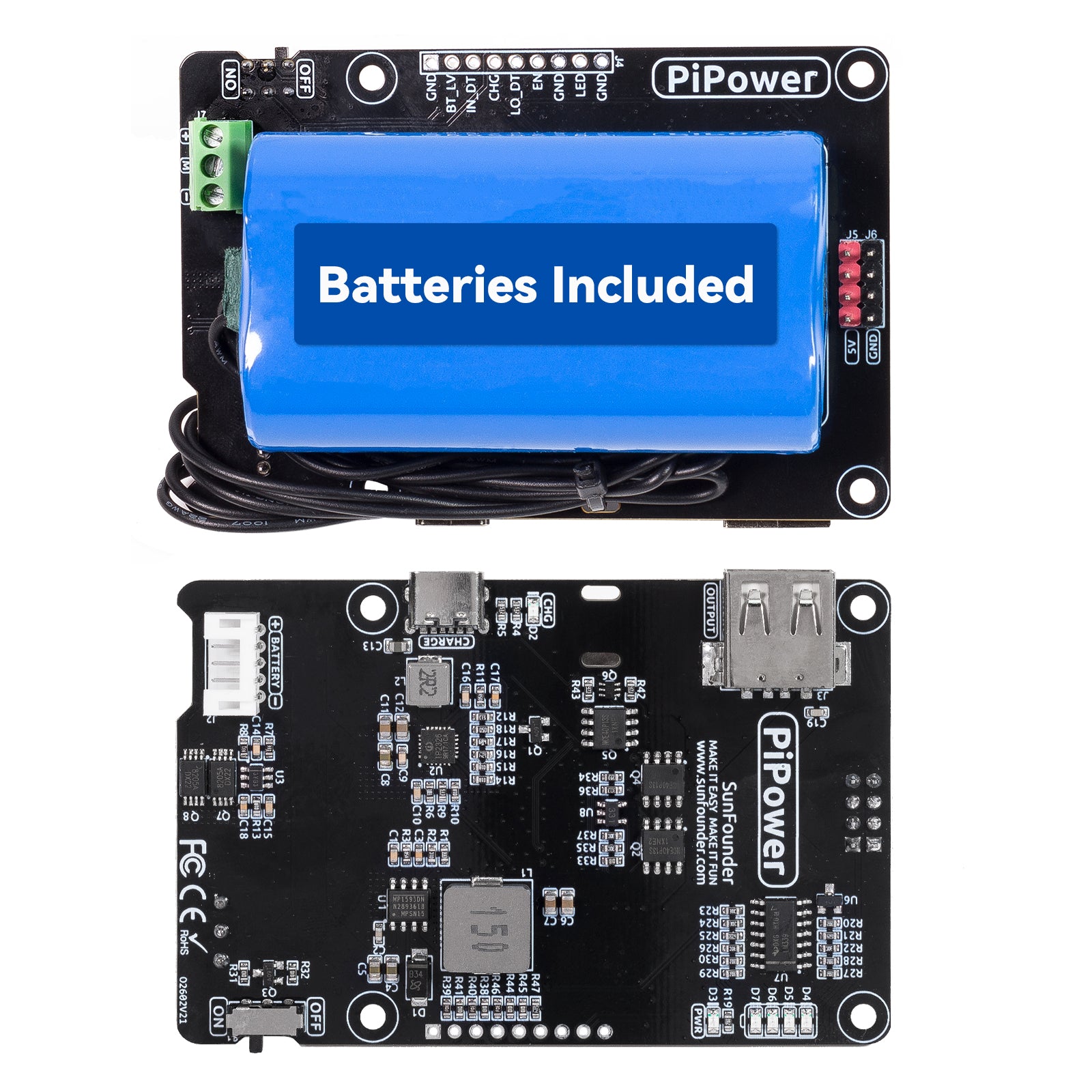 PiPower Raspberry Pi UPS Power Supply 5V/3A with Battery for Raspberry ...