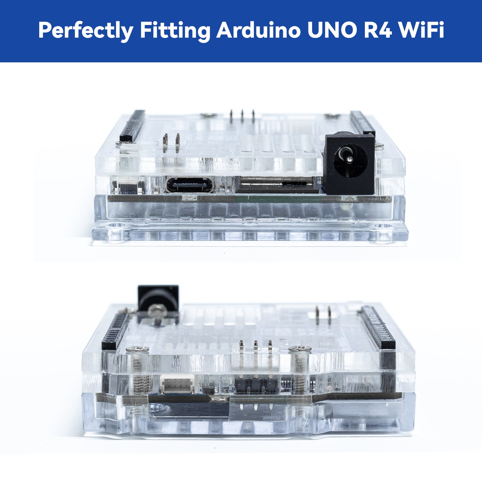 SunFounder Transparent Acrylic Case Compatible with Arduino UNO R4 WiF