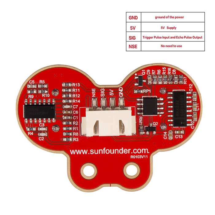 SunFounder SF-SR02 Ultrasonic Distance Sensor Module Kit | SunFounder