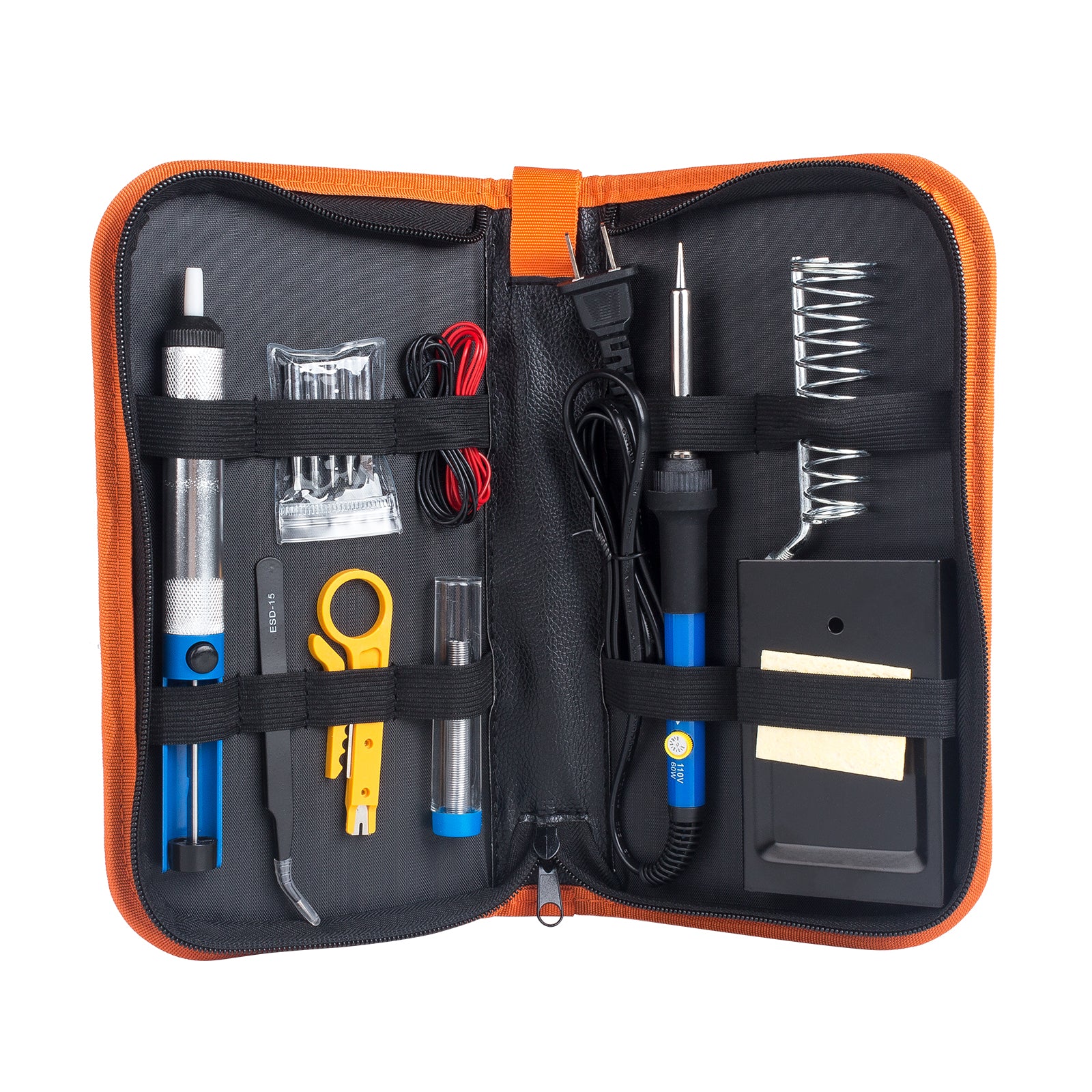 Soldering Iron Kit Electronics, 60W Adjustable Temperature Welding Tool ...